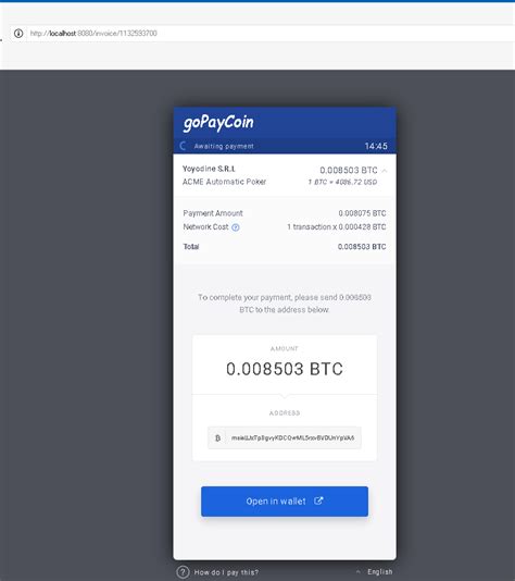 add bitcoin payment gateway to your website with this self hosted app