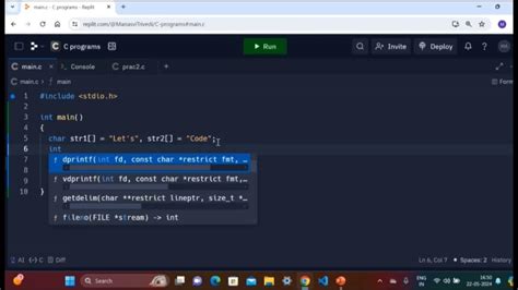 C Program To Concatenate Two Strings Without Using String Function C