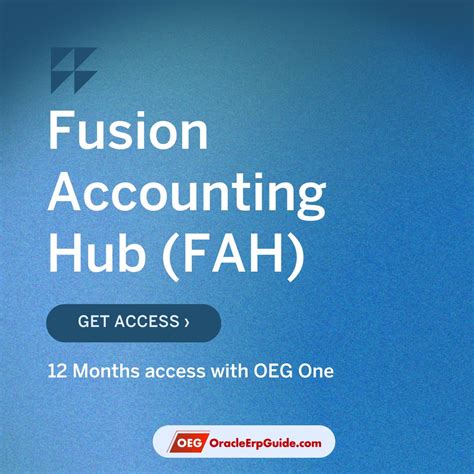Fusion Accounting Hub Is Now Included In Oeg One This Can Help You With The Following 1