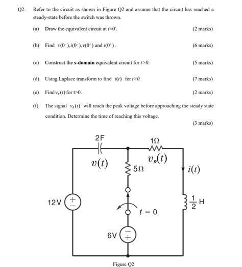 Solved Q2 Refer To The Circuit As Shown In Figure Q2 And