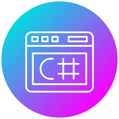 Premium Vector C Sharp Vector Illustration Style Premium Vector C Sharp Vector Illustration Style