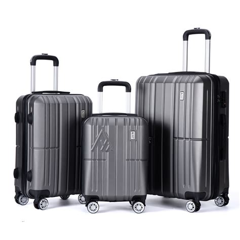 Set De 3 Maletas Con Carry On De Mano Easy Pack Abs Doble Refuerzo Con