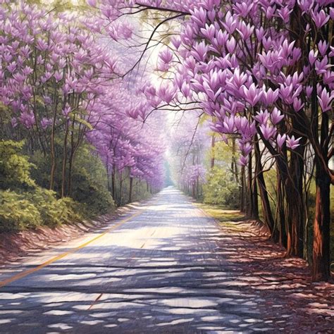 Premium Ai Image Backdrop For Road