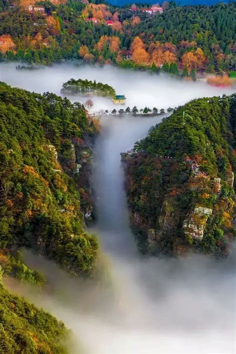 三叠泉瀑布＃庐山 堆糖，美图壁纸兴趣社区