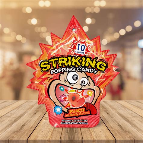 Striking Popping Candy Peach 索勁爆炸糖 桃味15g 30g 88 Speedmart