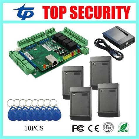 tcp ip 4 doors access controller smart card door access control board