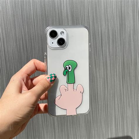 병맛손가락케이스 아이폰케이스 갤럭시폰케이스 캐릭터케이스 귀여운케이스 아이폰11 12 13 미니 Xs Se2 7 8 프로 맥스 커플 우정 폰케이스 갤럭시s21 S20 S22