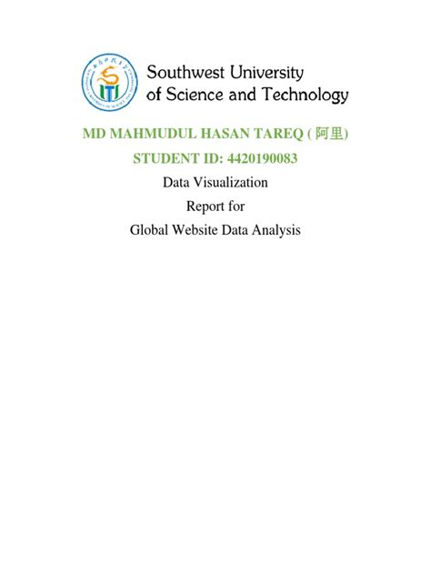 Data Visualization Report Pdf Infographics Data