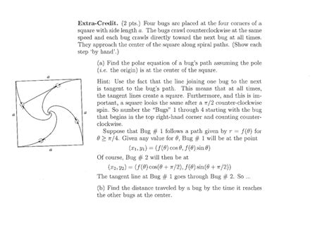 Solved Extra Credit 2 Pts Four Bugs Are Placed At The
