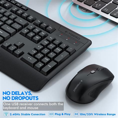 E Yooso E 787 Wireless Keyboard And Mouse Combo Black Shopee Philippines
