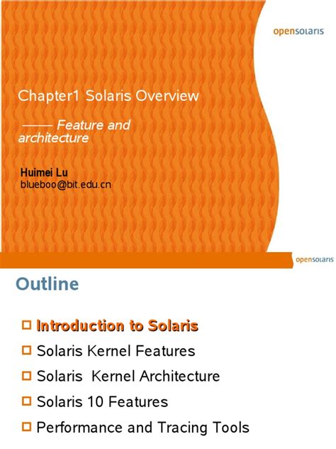 Chapter1 Solaris Overview Feature And Architecture Pdf Kernel