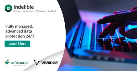 indelible from softsource vbridge is an all in one solution that delivers 24 7 ransomware
