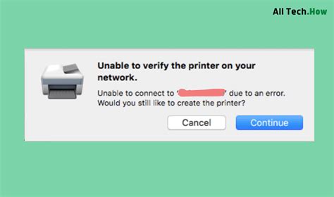 How To Fix A Network Printer That Wont Respond To Mac