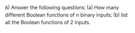 Solved Answer The Following Questions A ﻿how
