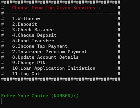 Github Tegme1 Simple Atm