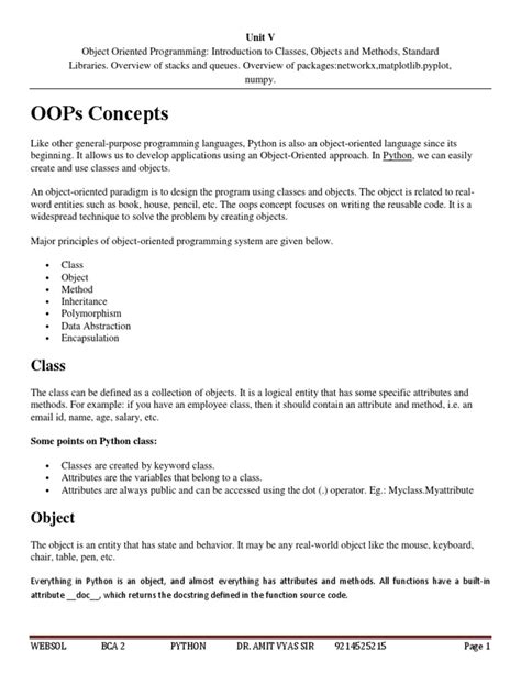 Unit 5 Python Pdf Object Oriented Programming Queue Abstract
