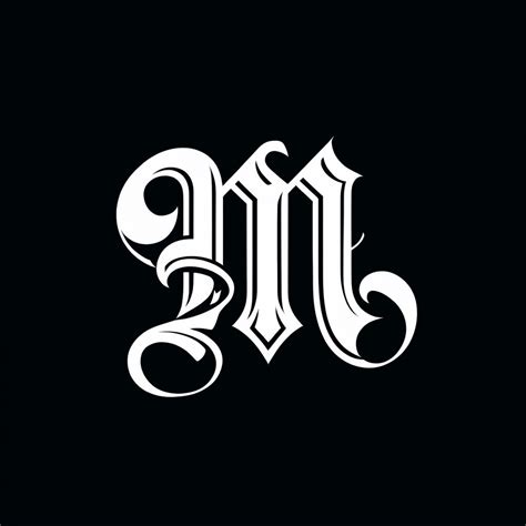 Bold Black Modern Monogram Logo Design On White Background Monogram