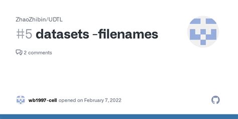 Datasets Filenames Issue ZhaoZhibin UDTL GitHub