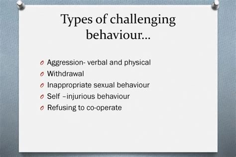 Understanding Different Types Of Challenging Behaviour Understanding Different Types Of Challenging Behaviour