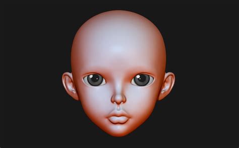 Head Woman 3d Doll Bjd Ooak Stl Articulated Dolls File Etsy