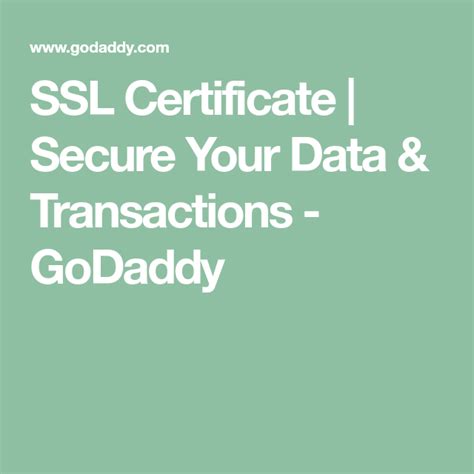 SSL Certificate Secure Your Data Transactions GoDaddy Mayonesa Chipotle Mayonesa Chipotle