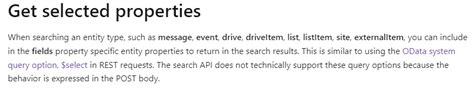 Microsoft Graph Search Api Select Fields Of Sharepoint Managed