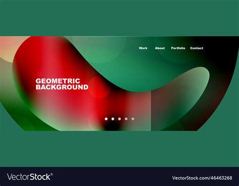 Geometric Flowing Shapes Abstract Background Vector Image