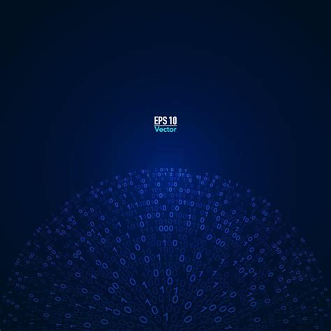 Blue Binary Background 11513394 Vector Art At Vecteezy