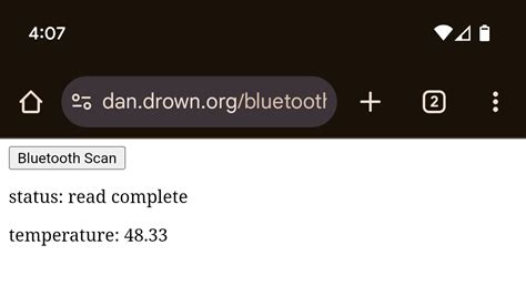 Web And Python Bluetooth
