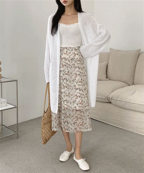 봄 여름 40대 미시 엄마옷 걸치기좋은 롱 로브 긴팔 시스루 빅사이즈 니트 가디건