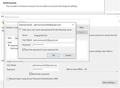 Solved Gmail Settings In Outlook Experts Exchange