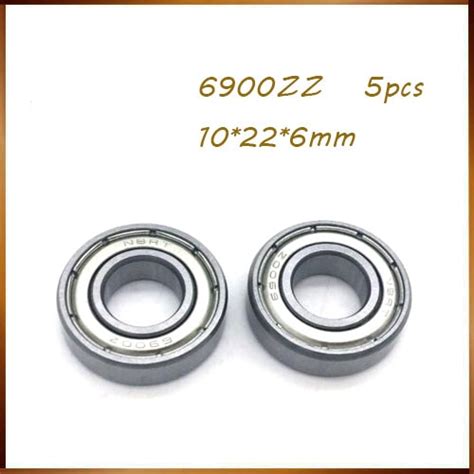 6900ZZ-Bearing-ABEC-5PCS-10x22x6-mm-Metric-Thin-Section-6900-ZZ-Ball ...