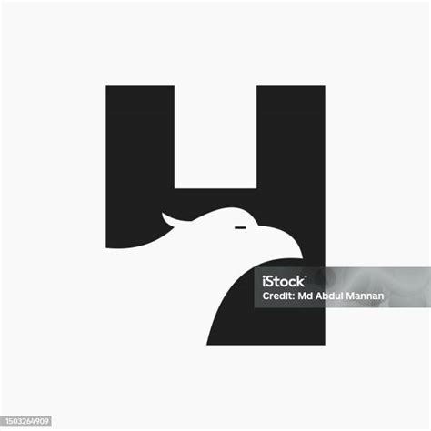 문자 H 독수리 로고 디자인 교통 기호 벡터 템플릿 개념에 대한 스톡 벡터 아트 및 기타 이미지 개념 교통 교통수단