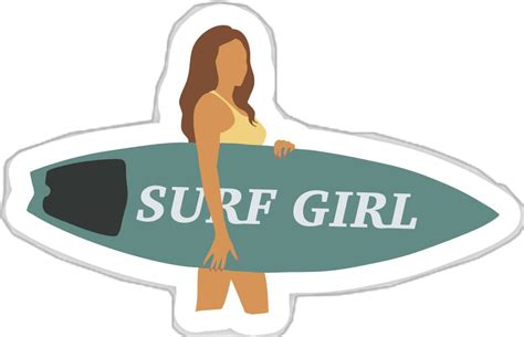 Surf Girl By Mimie20 Surf Girls Surfing Girl Stickers