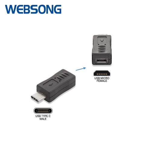 連接器 Usb C 型公頭轉 Usb 微型母頭 Usb 迷你母頭 Usb C 型公頭 Websong 蝦皮購物