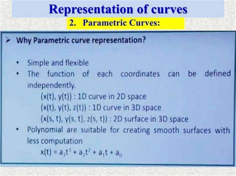 Part 4 Types And Mathematical Representations Of Curves Pptx 3 D