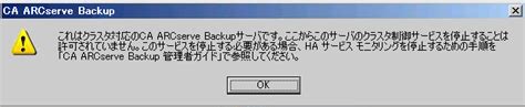 Windows Server 2008 システム上の Ca Arcserve Backup サービスの Mscs によるモニタの停止