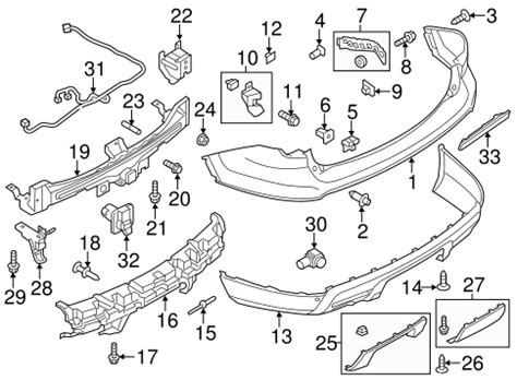 Bumper And Components Rear For 2013 Ford Explorer Levittown Ford Parts