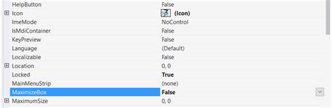 C Prevent Users From Resizing The Window Form Size Stack Overflow