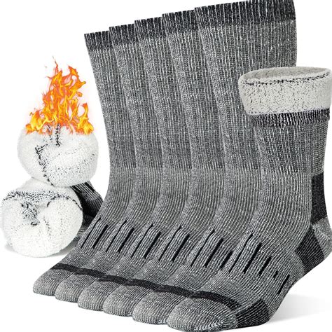 Premtra Chaussettes Thermiques En Laine Mérinos Pour Homme Épaisses Chaudes Et Confortables