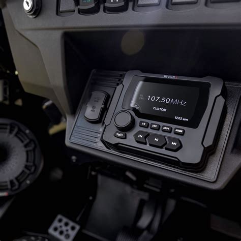 160w Powered Bluetooth Am Fm Gauge Mount Radio With Led Color Display