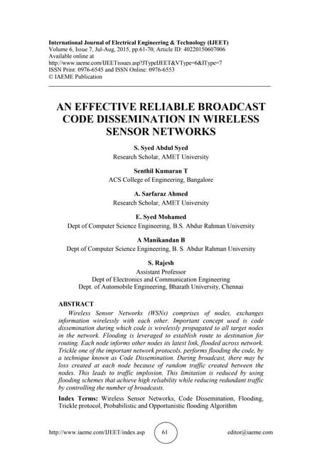 An Effective Reliable Broadcast Code Dissemination In Wireless Sensor