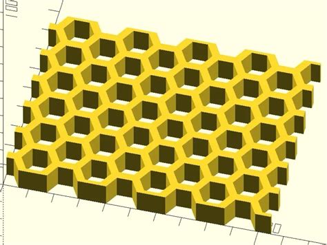 honeycomb library openscad by gael lafond download free stl model