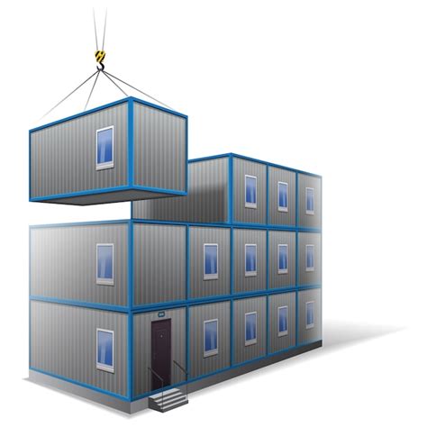 Premium Vector Illustration Of A Modular Building