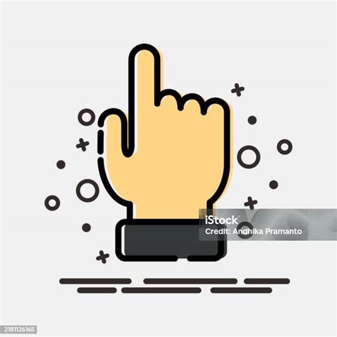 아이콘 검지 손가락 인도네시아 총선 요소 Mbe 스타일의 아이콘입니다 인쇄물 포스터 인포그래픽 등에 적합합니다 가리키기에 대한 스톡 벡터 아트 및 기타 이미지 Istock