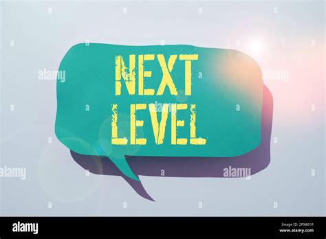 Writing Displaying Text Next Level Word Written On Having More Than One Floor And Referring To