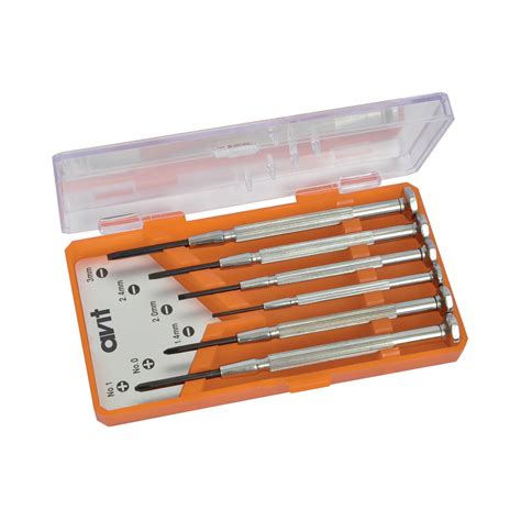 Precision Screwdrivers 6 Piece Set Saftec