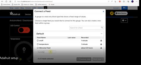 DHT With Adafruit IO Temp And Hum Monitoring With NodeMCU ArduinoYard