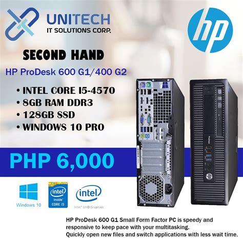 SECOND HAND DEKSTOP HP PRODESK SERIERS Computers Tech Desktops On Carousell
