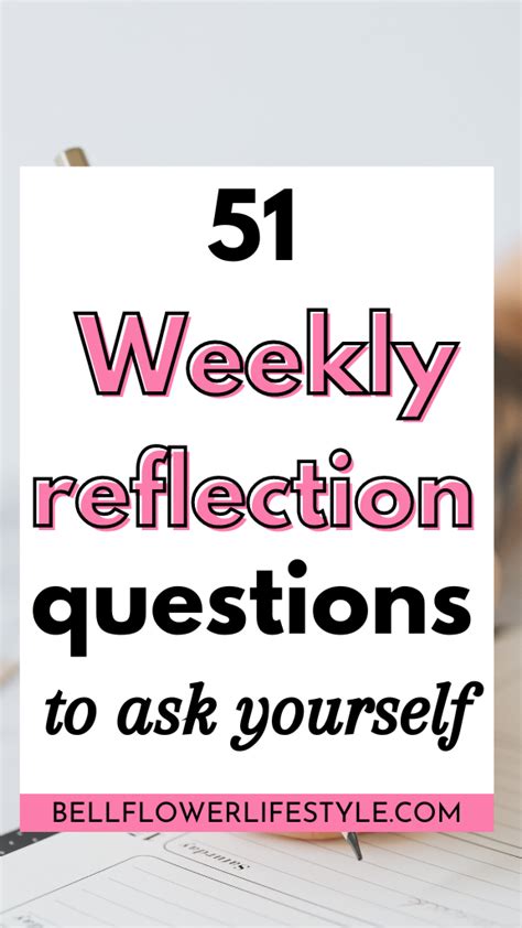 51 Great Weekly Reflection Questions Ideas You Must Ask Yourself